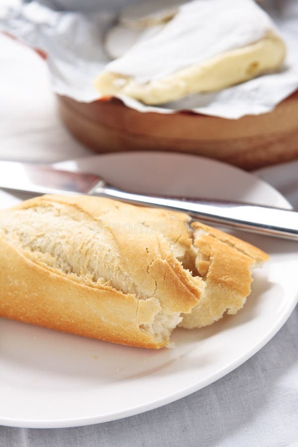 Baguette and brie stock image. Image of bread, food, cheese - 33855785