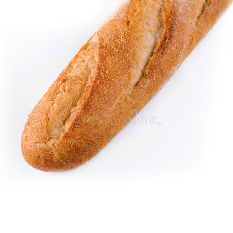 Baguette Long French Bread Isolated Stock Photo - Image of baguette ...