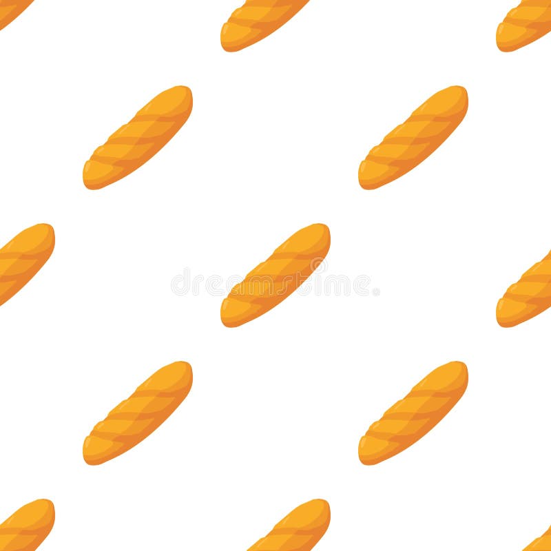 Baguette Pattern Seamless Vector Stock Vector - Illustration of ...