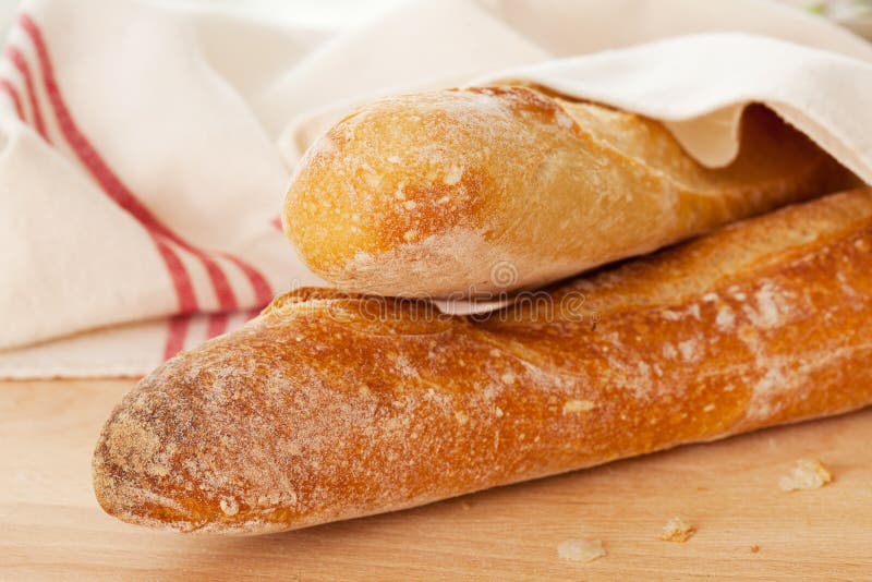 Fresh baguette on display stock image. Image of food - 78102507