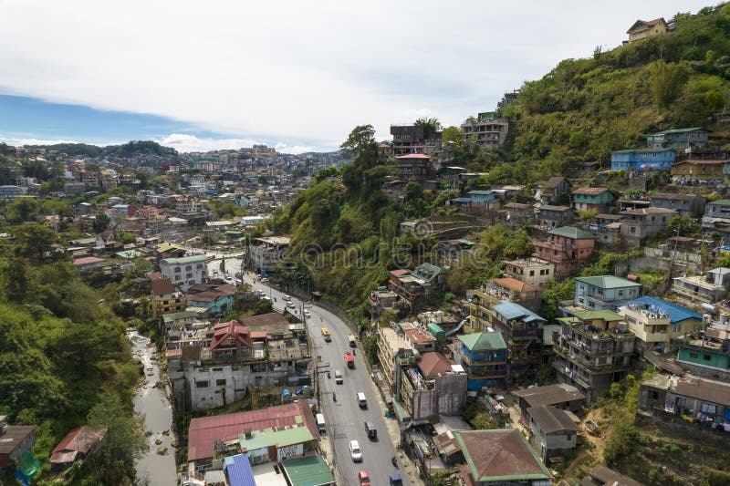 Baguio City, Philippines - Halsema Highway at the Outer Boundary of ...