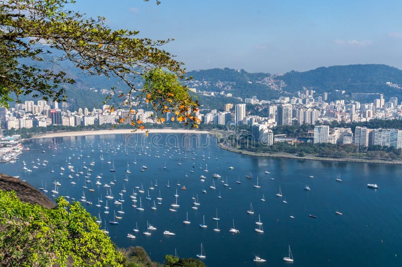 Bahía de Botafogo imagen de archivo. Imagen de ciudad, océano - 700349