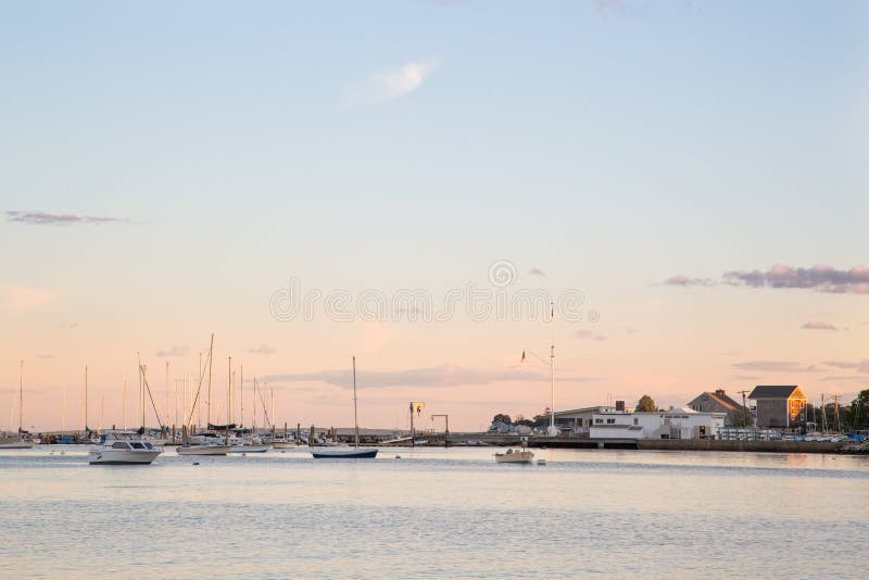 Bahía De Niantic, Igualando Foto de archivo - Imagen de casero ...