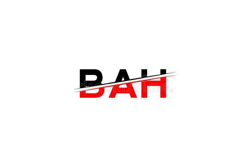 BAH Three-Letter Swoosh Logo a Sleek & Dynamic Vector Template for ...