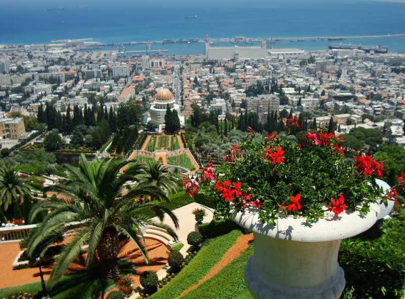 Bahai Gardens in Haifa stock image. Image of haifa, terraces - 31466049
