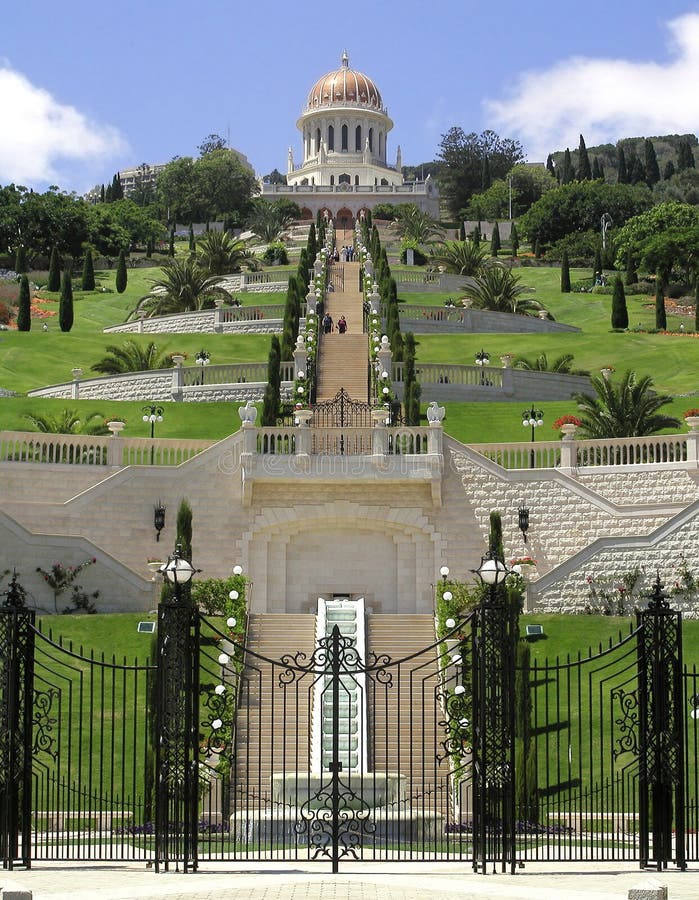 Bahai Gardens in Haifa North Israel Editorial Photo - Image of haifa ...