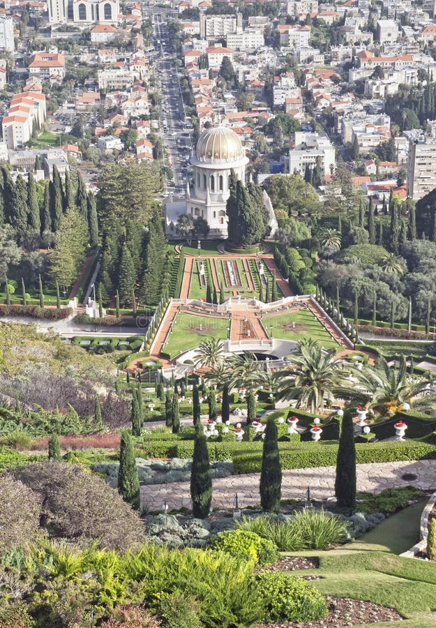 Bahai temple in Haifa stock photo. Image of architecture - 5334724