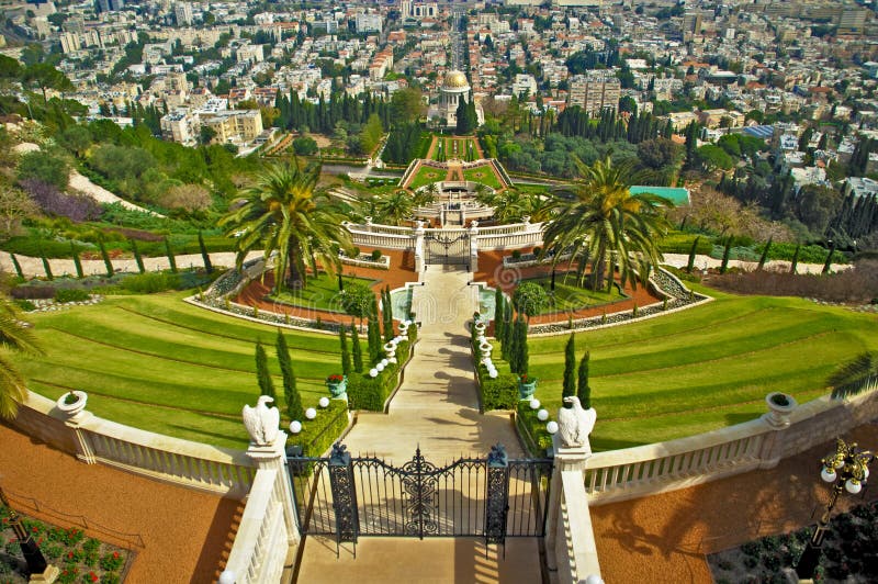 Bahai Temple, Haifa, Israel Stock Image - Image of beach, dome: 24676083