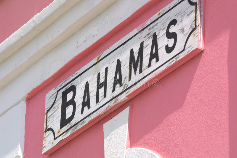 Bahamas stock image. Image of holidays, pink, sign, travel - 8327085