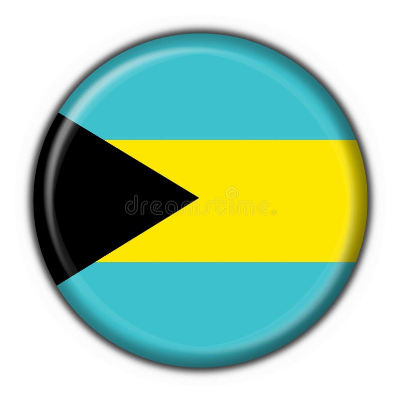 Bahamas Button Flag Round Shape Stock Illustration - Illustration of ...