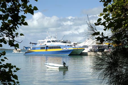 Bahamas Fast Ferry, Harbour Island Stock Photo - Image of holidays ...