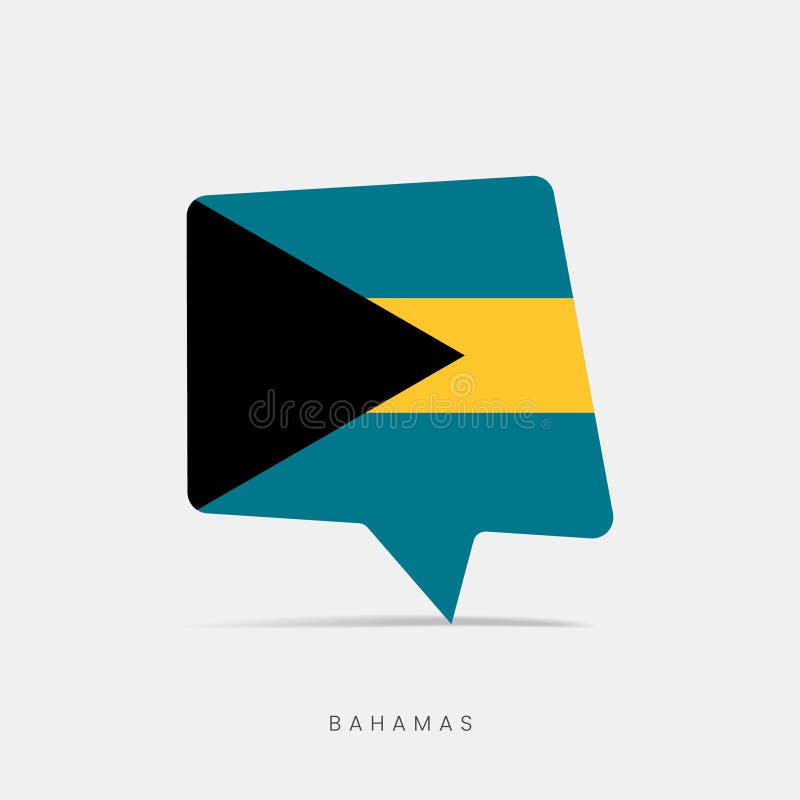 Bahamas Flag Bubble Chat Icon Stock Vector - Illustration of talk, flag ...