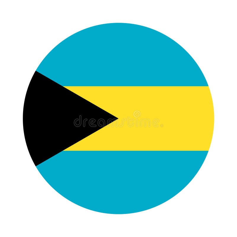 Bahamas Flag, Circle Frame, Round Icon Stock Vector - Illustration of ...