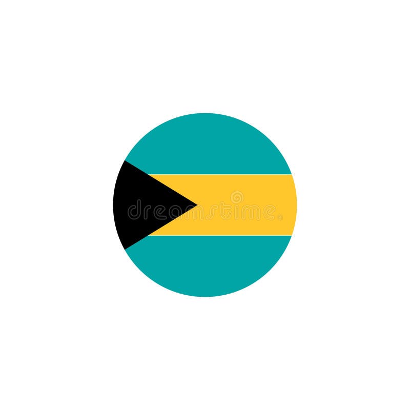 Bahamas flag icon vector stock vector. Illustration of nation - 309704822