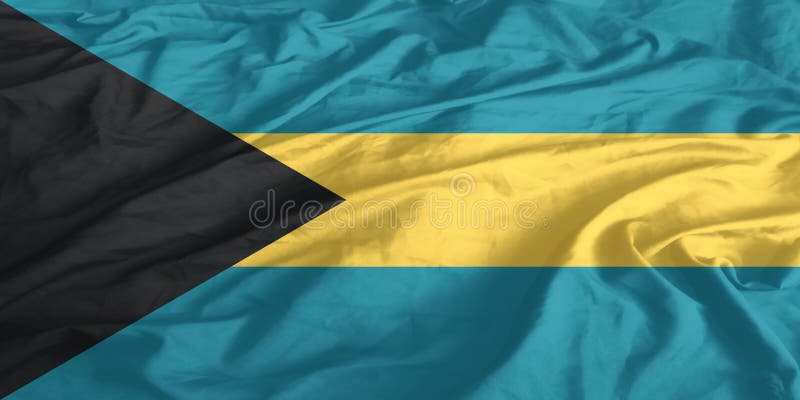 Bahamas Flag Waving Close Up Stock Illustration - Illustration of ...