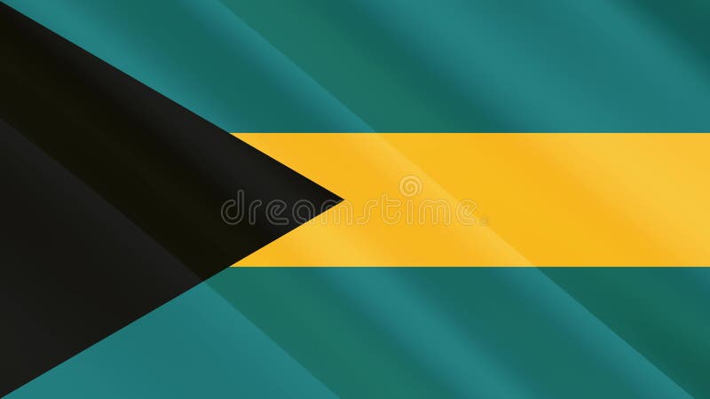 Bahamas Flag Waving in the Wind Video Stock Footage - Video of sign ...