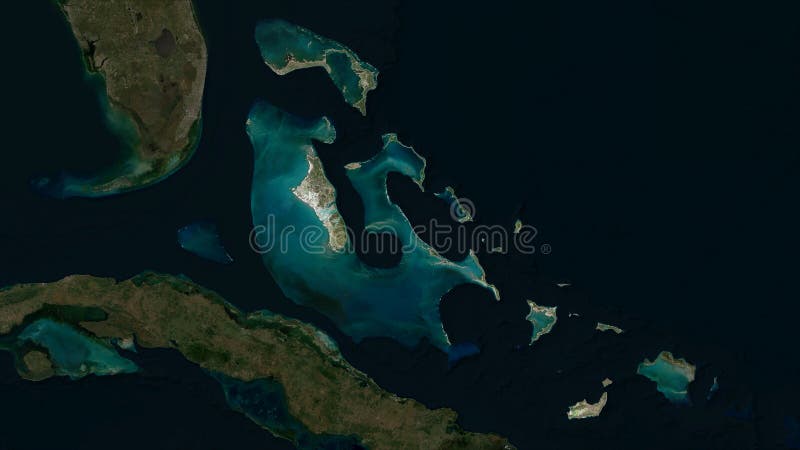 Bahamas Highlighted. Low-res Satellite Stock Illustration ...
