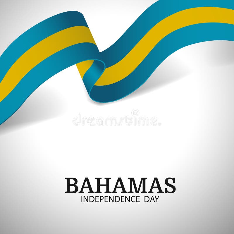 Bahamas Independence Day stock vector. Illustration of color - 278390367