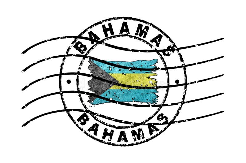 Bahamas Passport Stamp Flag Travel Document Stock Illustration ...