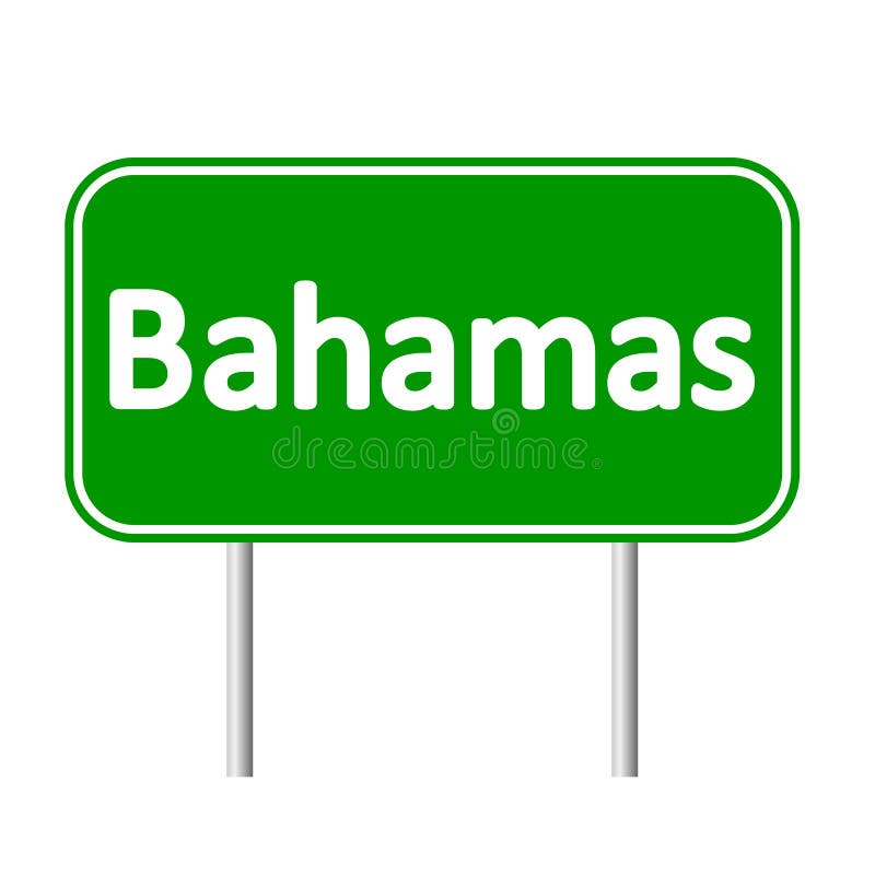 Map of the Bahamas and Traffic Sign Hurricane Warning Stock Vector ...