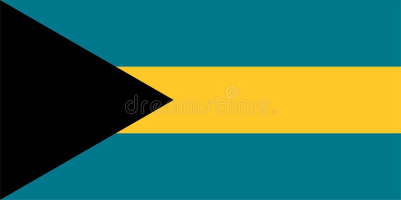 Bahamian Flag of Bahamas stock illustration. Illustration of american ...