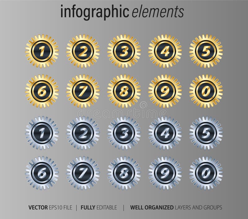 Infographic Elements Data Visualization Vector Stock Vector ...