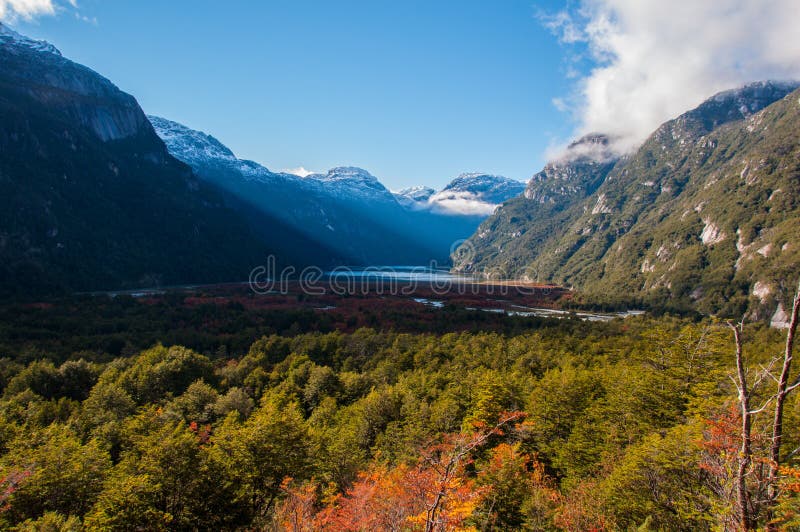 Bahia Exploradores, Carretera Austral, Highway 7, Chile Stock Image ...