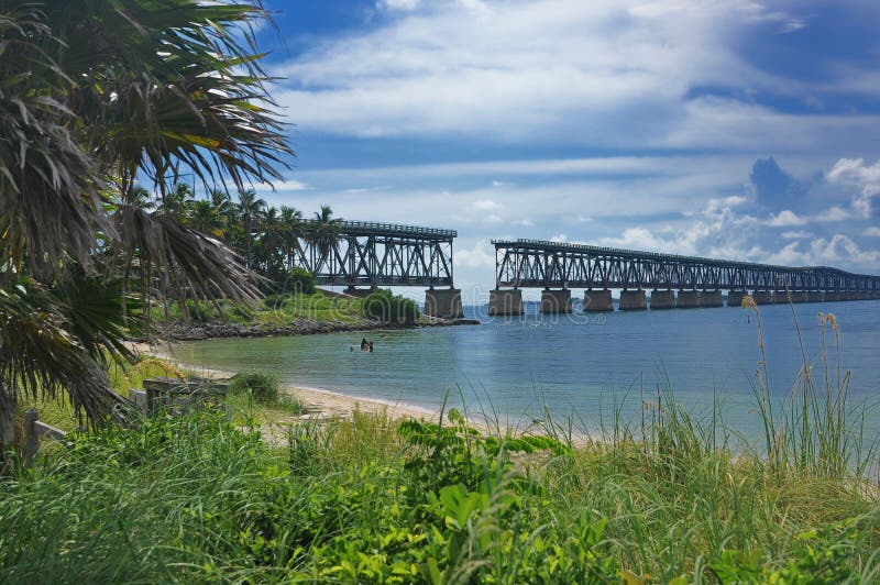 Rail bridge to key west stock image. Image of dramatic - 29740269