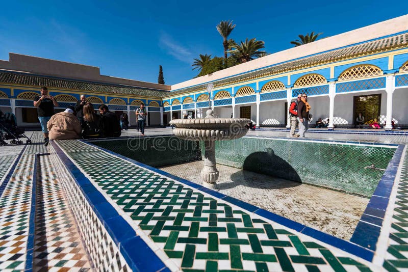 Bahia Palace Marrakesh editorial stock photo. Image of city - 86783958