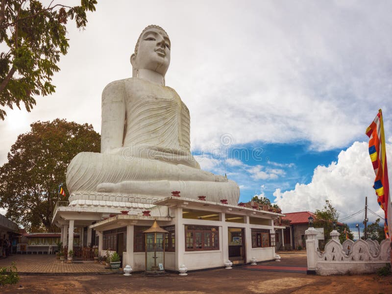 Bahirawakanda Sri Maha Bodhi Temple in Kandy, Sri Lanka. the Temple is ...
