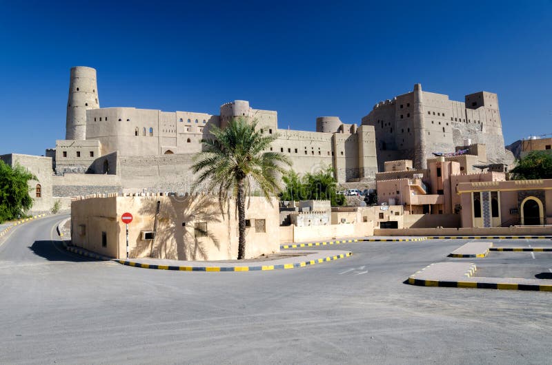 Bahla Fort stock image. Image of arabic, building, arabian - 59181857