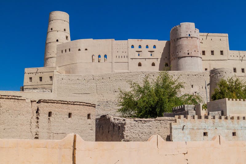 Bahla Fort in Om stock image. Image of omani, ruins - 187518791