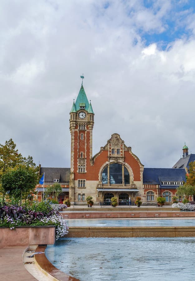 Gare DU Colmar Bahnhof in Elsass, Frankreich Stockfoto - Bild von ...