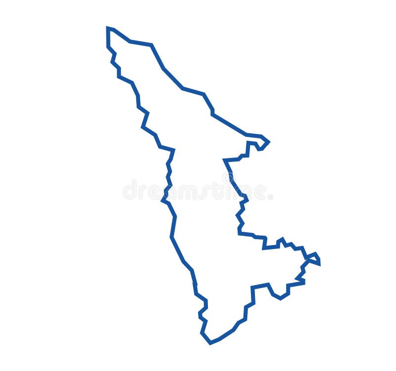 Bahraich District Vector Map with Bold Blue Outline of Uttar Pradesh ...