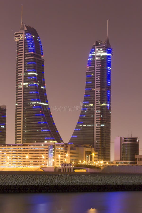 Bahrain Financial Harbor editorial photo. Image of reflection - 42904091