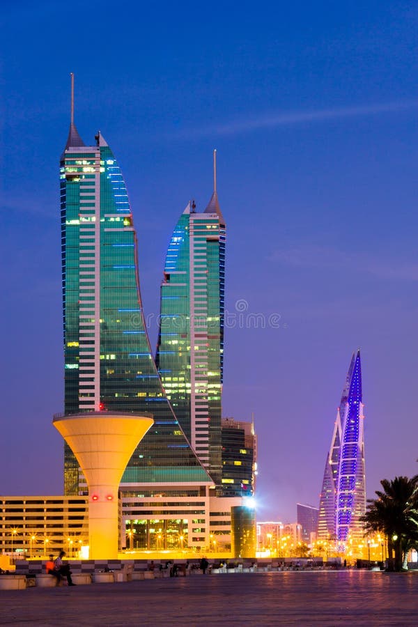 Bahrain Financial Harbor stock image. Image of bahrain - 48170991