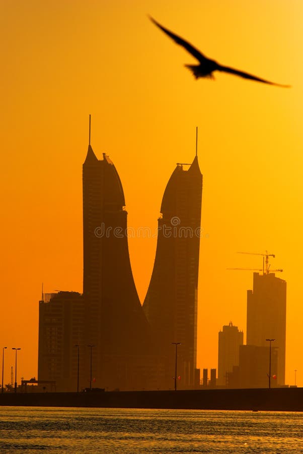Bahrain Financial Harbour stock photo. Image of outdoor - 7107358