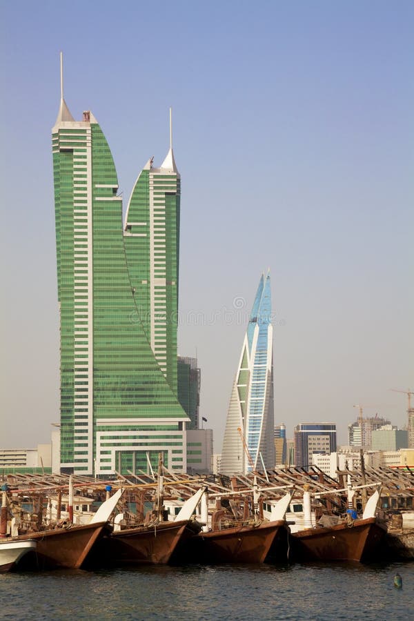 Manama City Scenery, Bahrain Stock Photo - Image of real, businesses ...