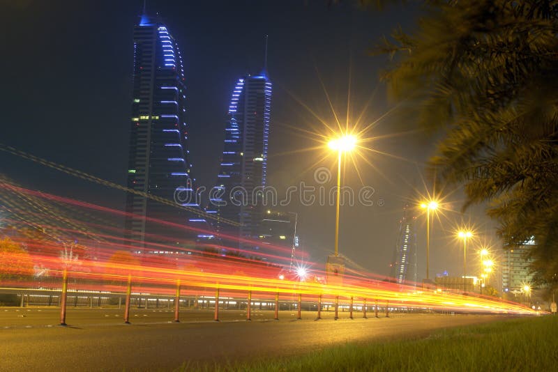 Bahrain Fort at Dusk 2 stock photo. Image of landmark - 5401824