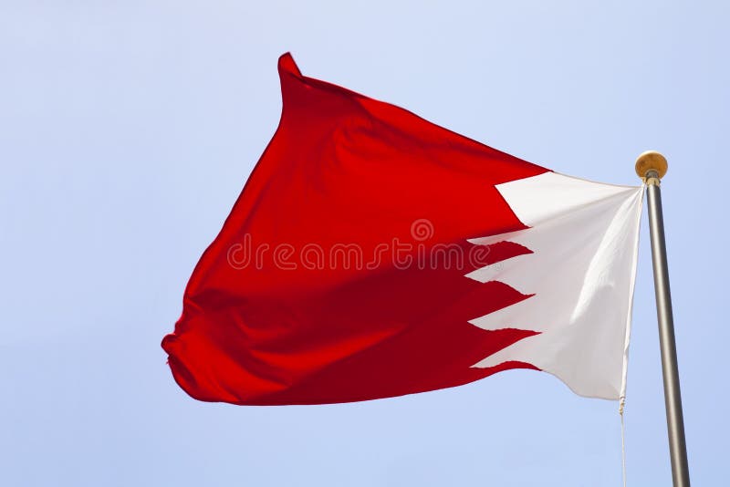 Bahrain Flag stock photo. Image of flagpost, middle, flags - 14579008