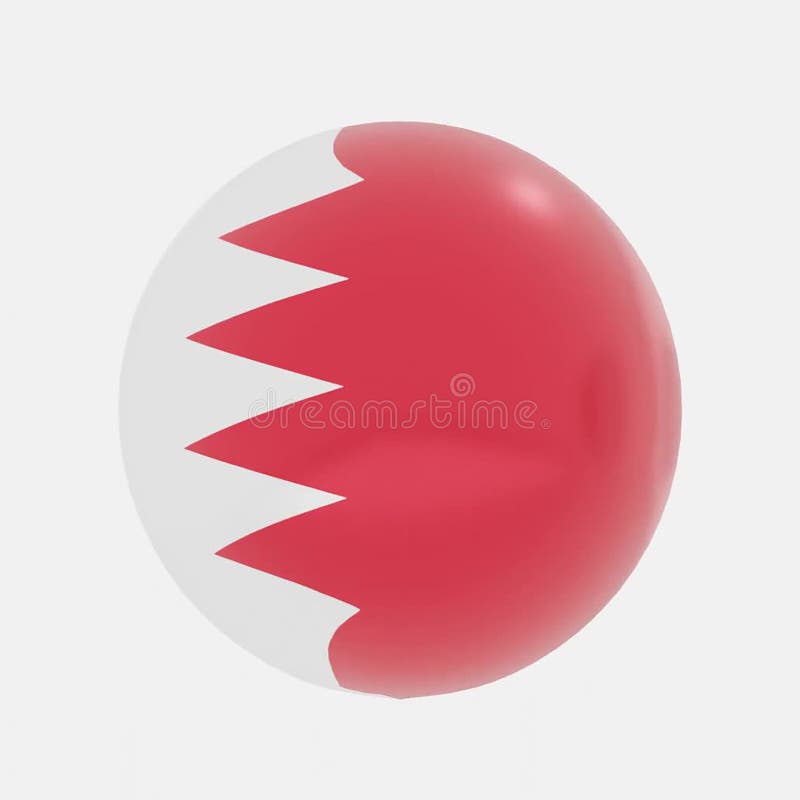 Bahrain Flag Icon or Symbols Stock Illustration - Illustration of ...