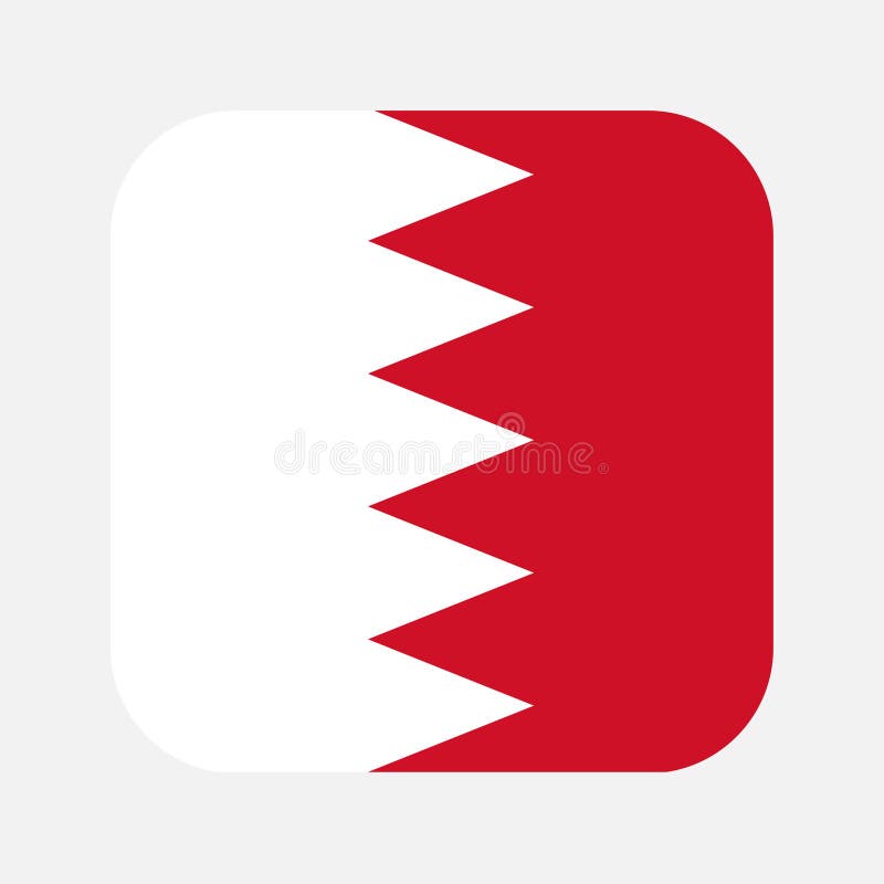 Bahrain Flag Simple Illustration for Independence Day or Election Stock ...