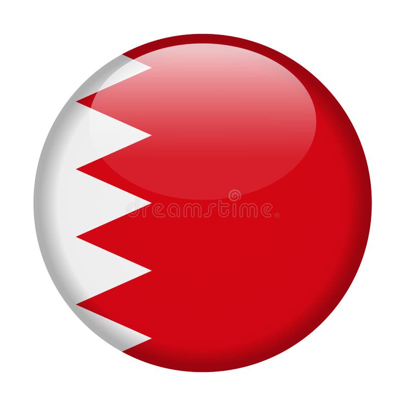 Bahrain Flag Vector Round Icon Stock Illustration - Illustration of ...