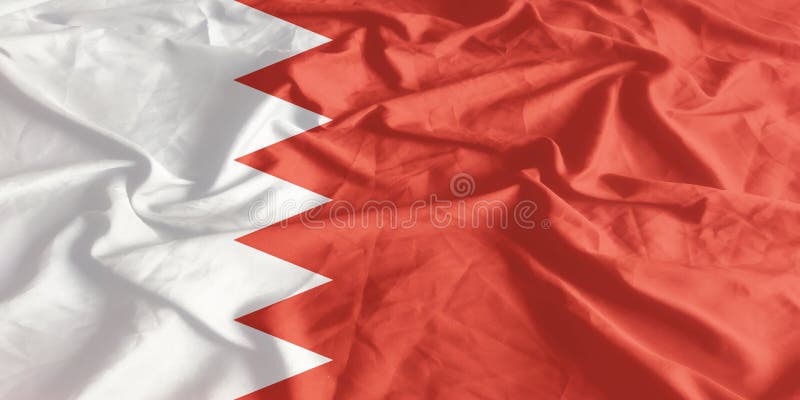 Bahrain Flag Waving Close Up Stock Image - Image of banner, symbol ...