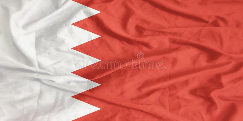Bahrain Flag Waving Close Up Stock Photo - Image of icon, world: 377121080