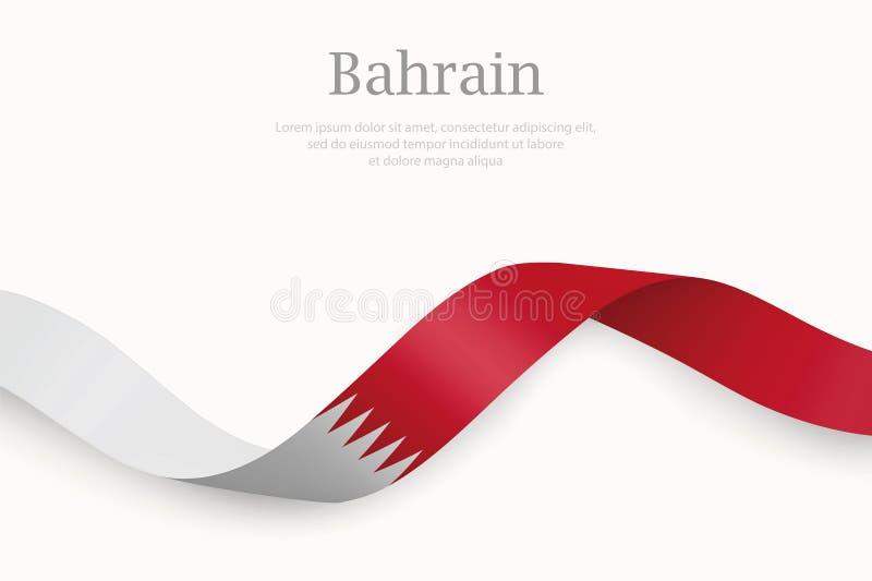 Bahrain Flag Waving in the Wind. Flag of Bahrain Images Stock ...