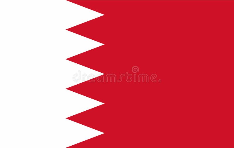 Bahrain-Flagge, Bahrain-Flaggenillustration, Bahrain-Flaggenbild ...