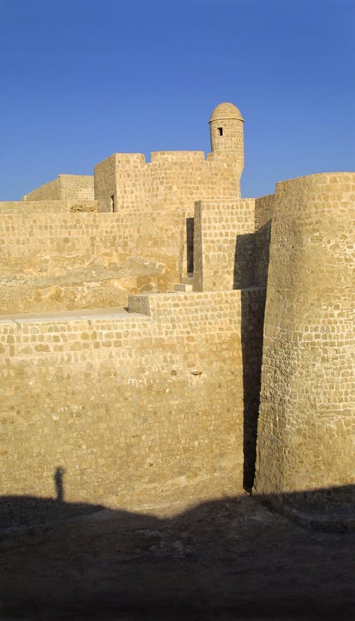 Bahrain Fort stock image. Image of landscape, merlons - 28801137