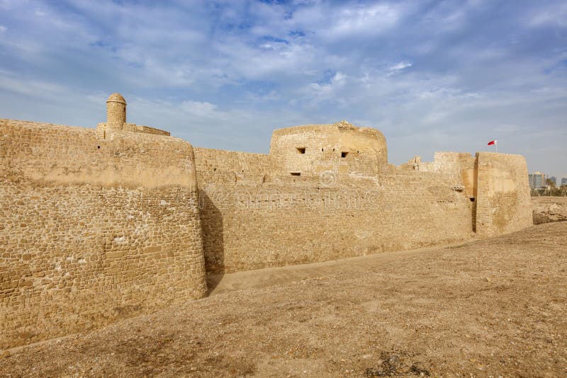 Bahrain Fort stock image. Image of castle, asia, landmark - 144116579