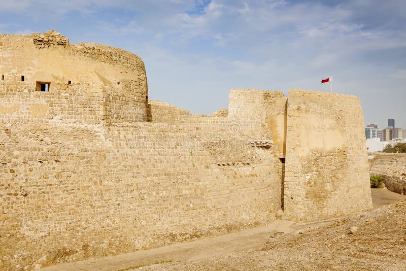 Bahrain Fort stock image. Image of capital, middle, sunrise - 141120749
